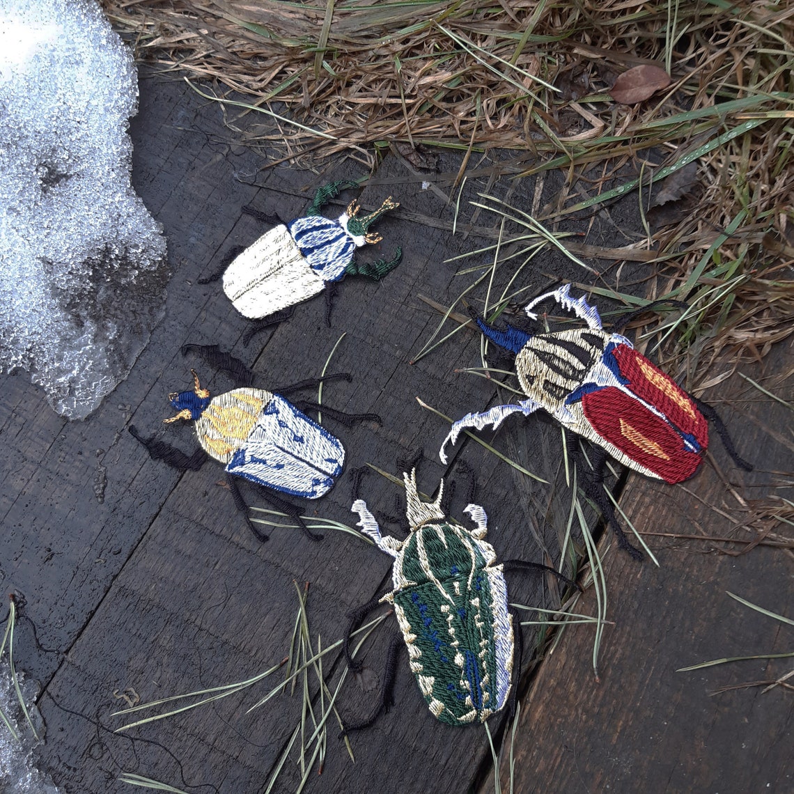 Moks629 Set Bugs Embroidered Patch Insect Patch Wildlife - Etsy