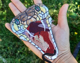 Snake Head Patch | Etsy
