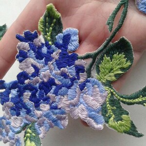 Moks104(p) Set 2 Pieces Branch of Lilac Flowers Embroidered Patch - Etsy