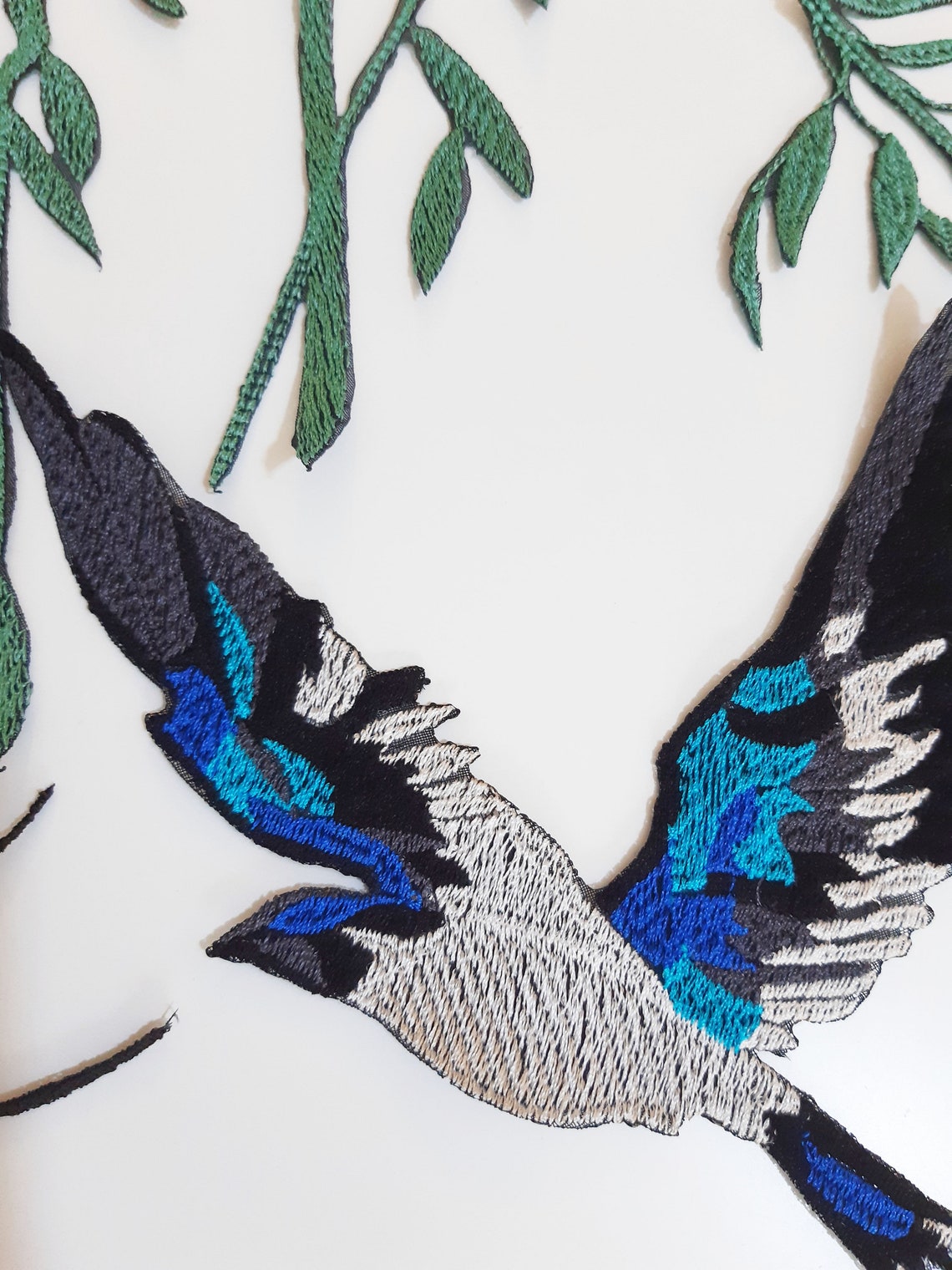 Moks327p Bird patch Embroidered patch set | Etsy