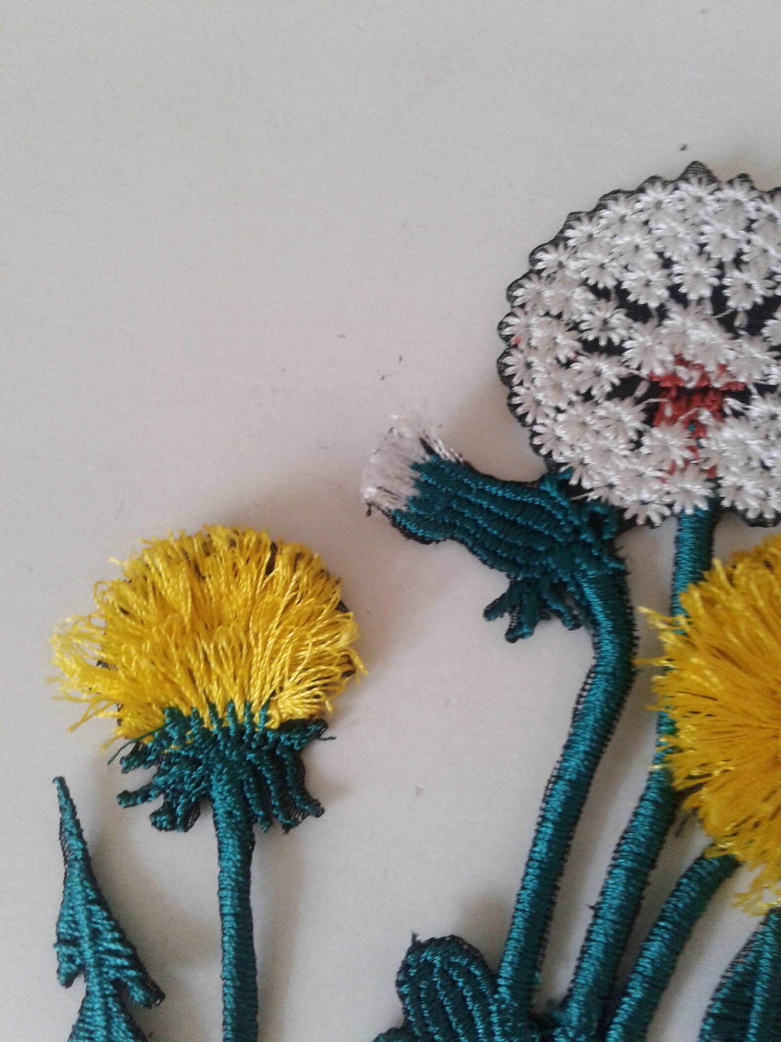 Moks256p Dandelion Embroidered Patch Flower Patch - Etsy