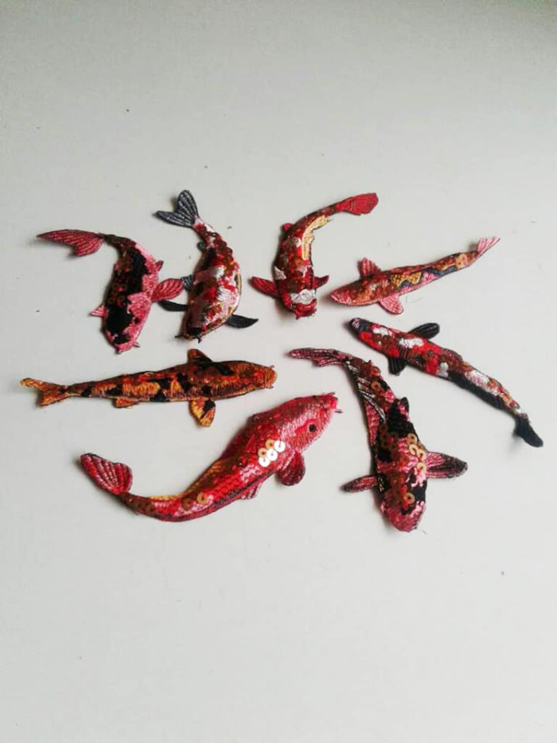 Moks159p Set 8 Pieces of Koi Carps Patches - Etsy