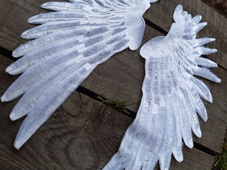 Moks305p Angel wings embroidered patches | Etsy
