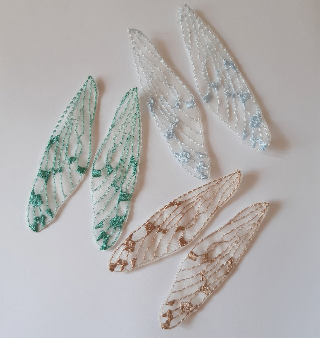Moks459 Cicada Wings Set 3 Pairs of Different Colors Embroidered Patch ...