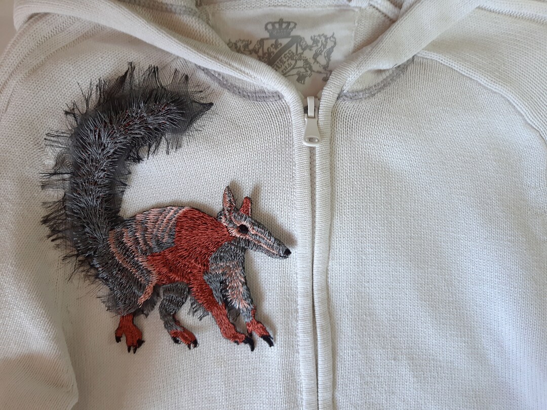 Moks311p Numbat Animal Embroidered Patch, Insectivorous Marsupial Patch ...