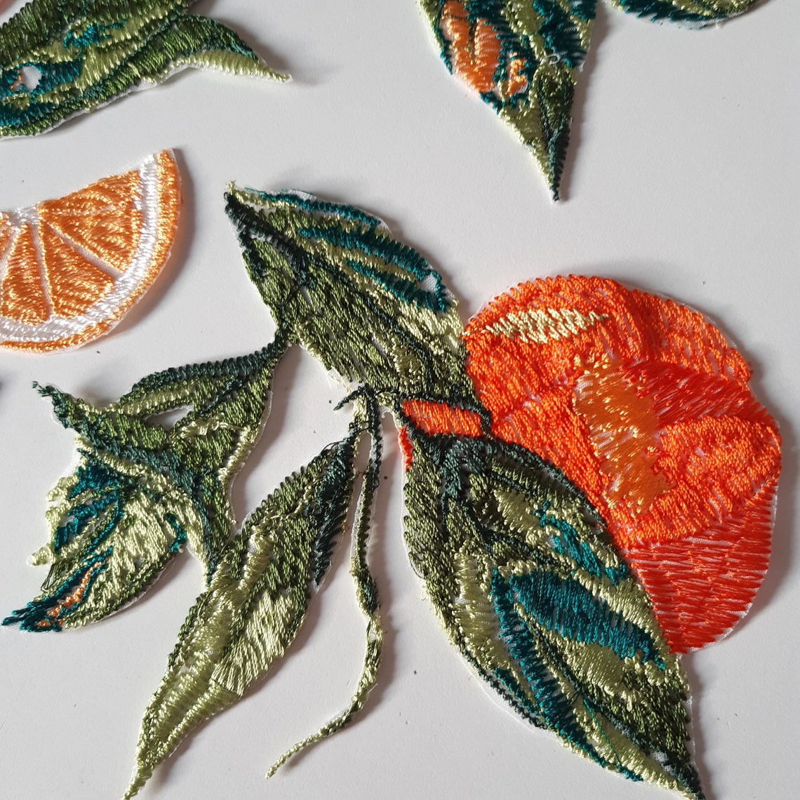 Moks417p Set Fruit Orange Patch Set Embroidered Patches | Etsy