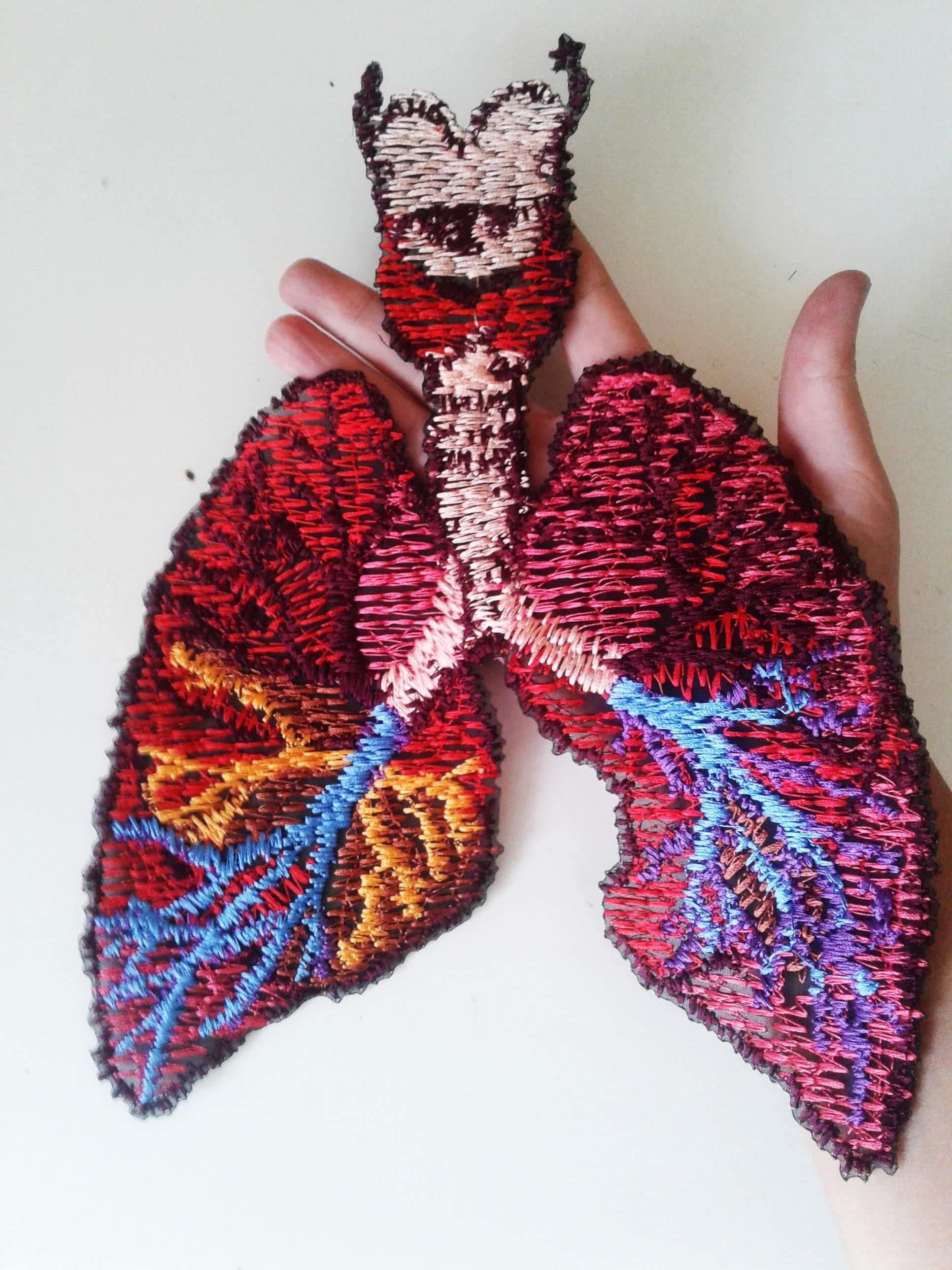 Moks190p Lungs Embroidered Patch Human Organs Patch - Etsy