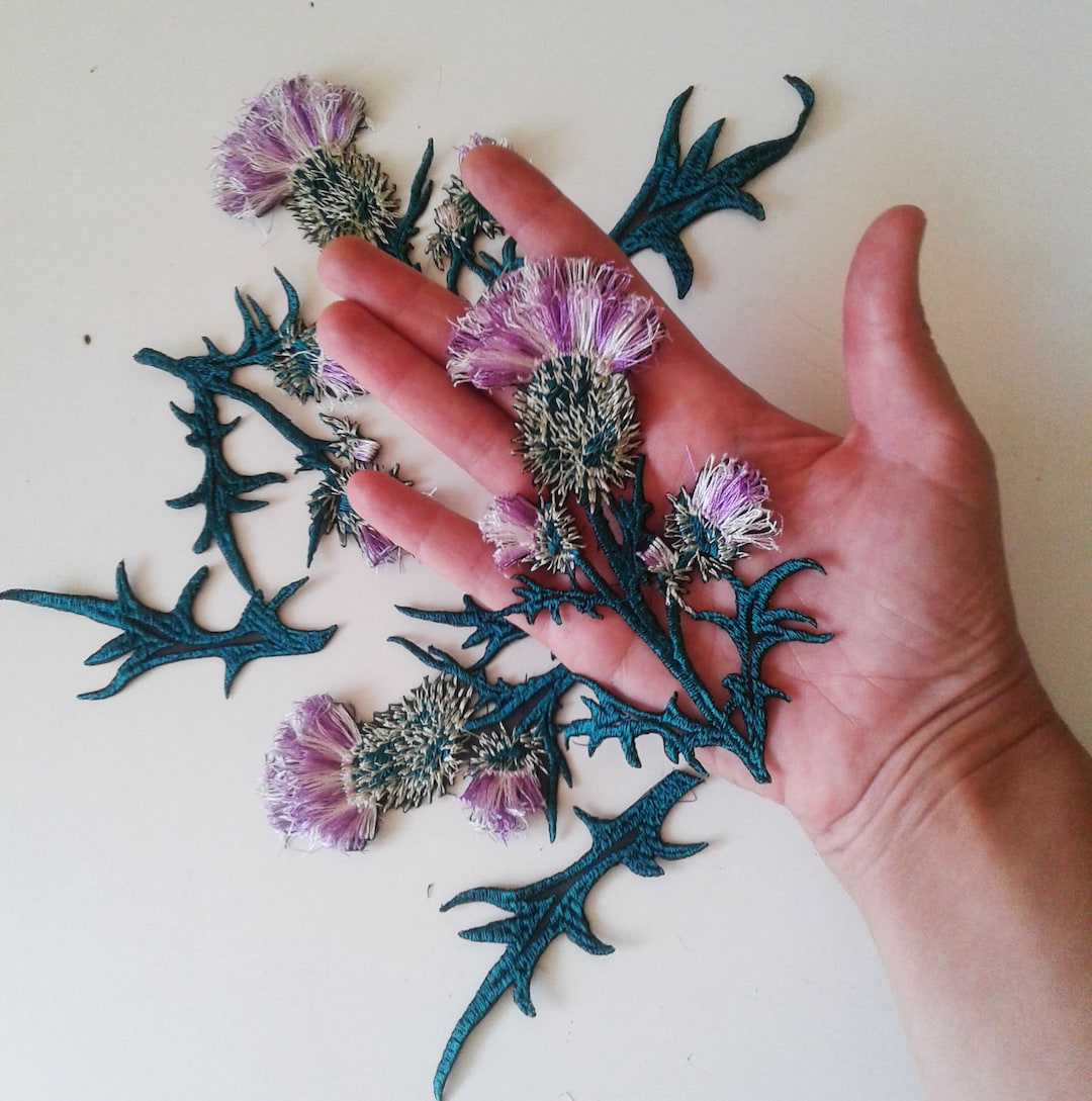 Moks185(p) Set of Thistle Flower Patches - Etsy
