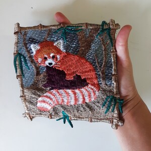 Moks309(p) Red Panda Raccoon Embroidered Patch, Animal Patch - Etsy