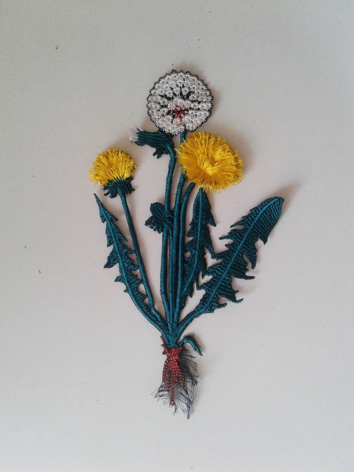 Moks256p Dandelion Embroidered Patch Flower Patch - Etsy