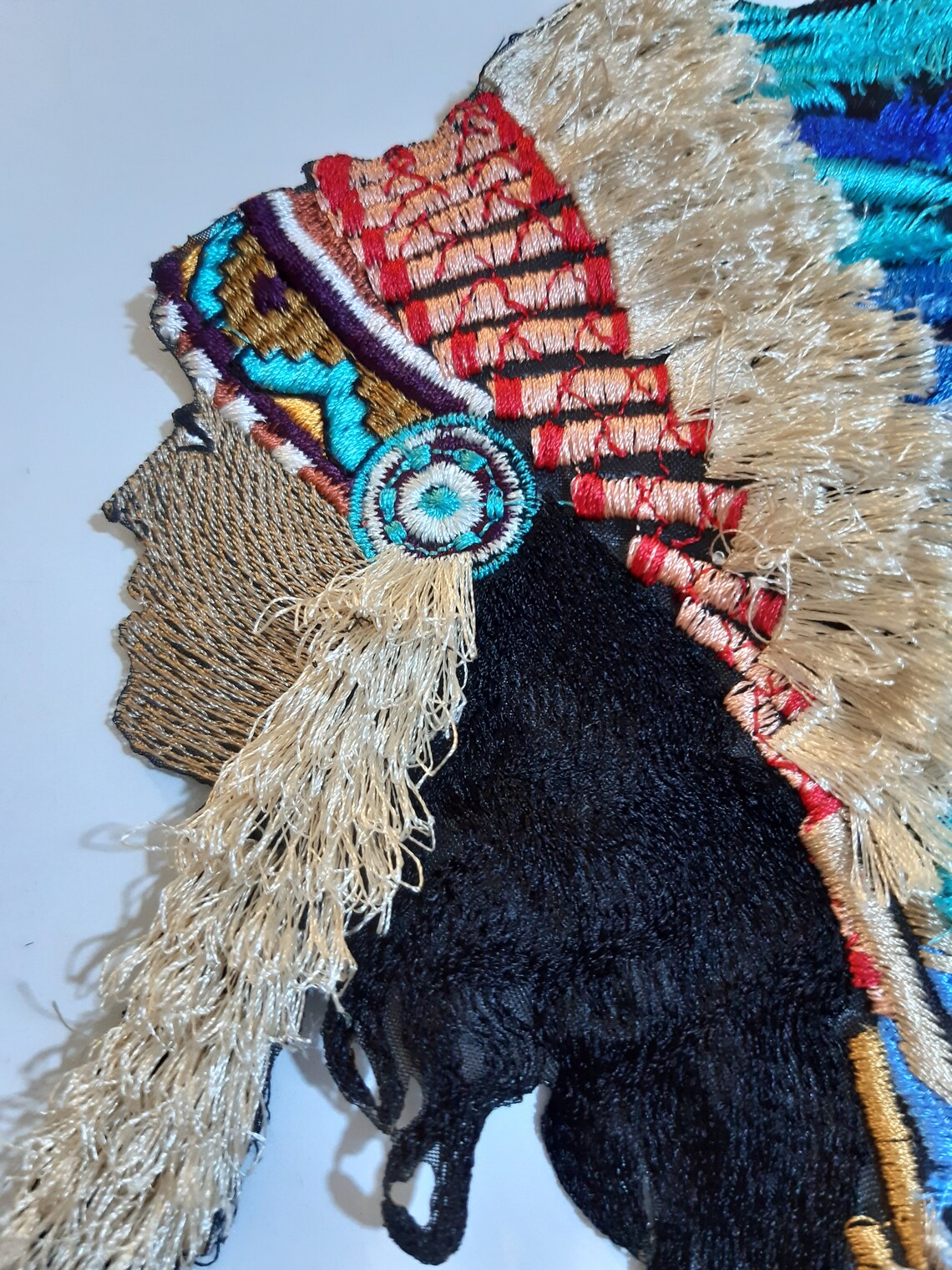 Moks275p War Bonnet Native American Headdress Patch | Etsy