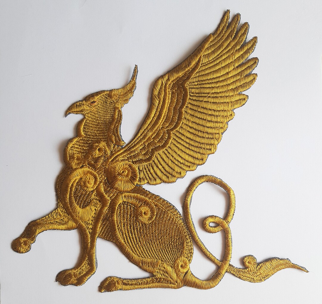 Moks525 Griffin Large Patch, Mythological Сreature, Heraldry, Mythical ...