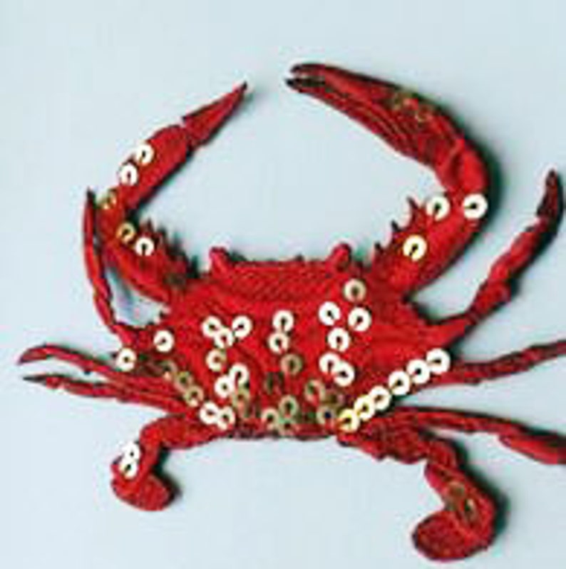Moks143(p) Crab Embroidery Patch - Etsy