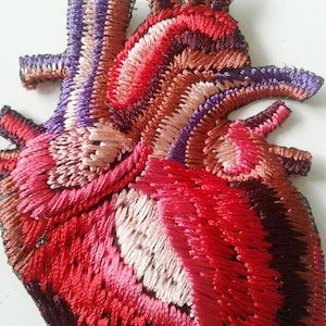 Moks152(p) Heart Patch - Anatomical Heart Patch Embroidered - Etsy