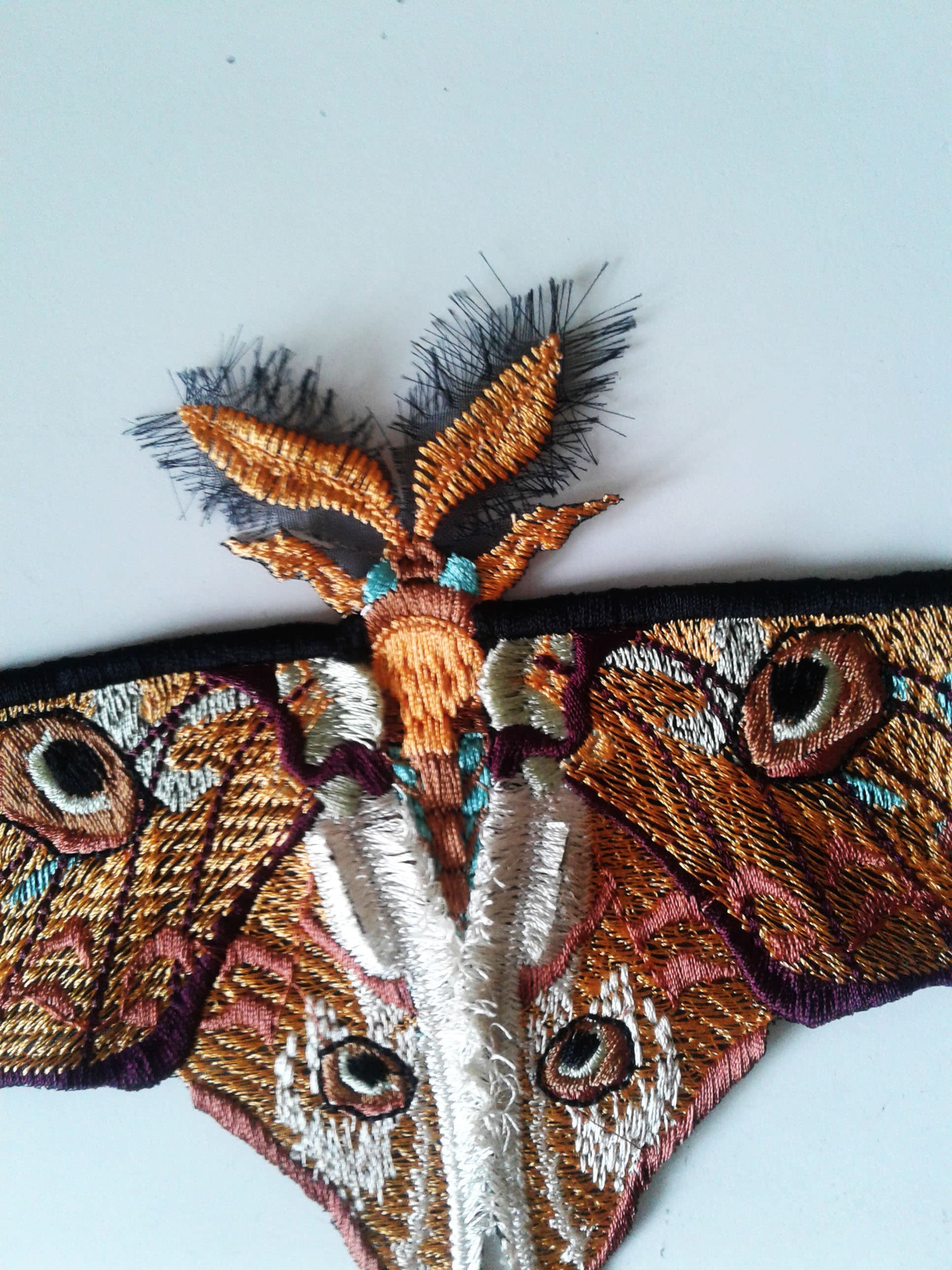 Moks188(p) Large Comet Moth Embroidered Patch - Etsy