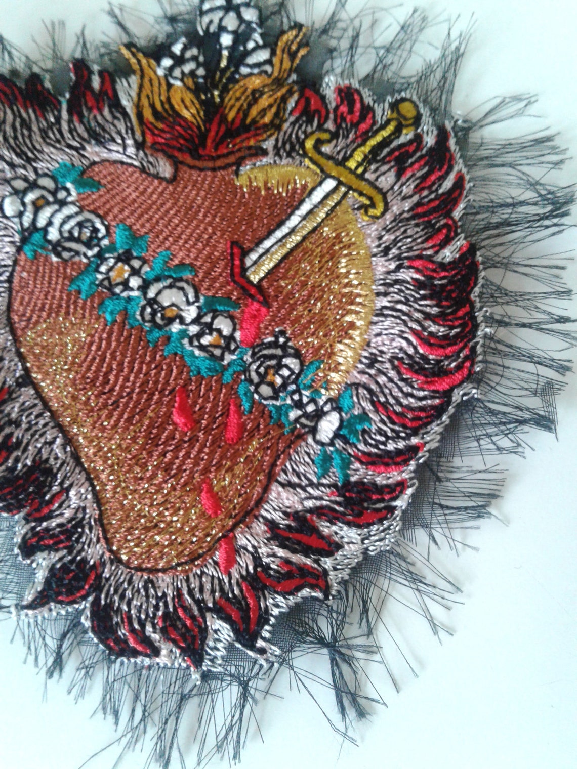 Moks180p Embroidered Patch Milagro Vintage Design Sacred - Etsy