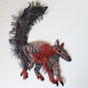 Moks311p Numbat Animal Embroidered Patch, Insectivorous Marsupial Patch ...