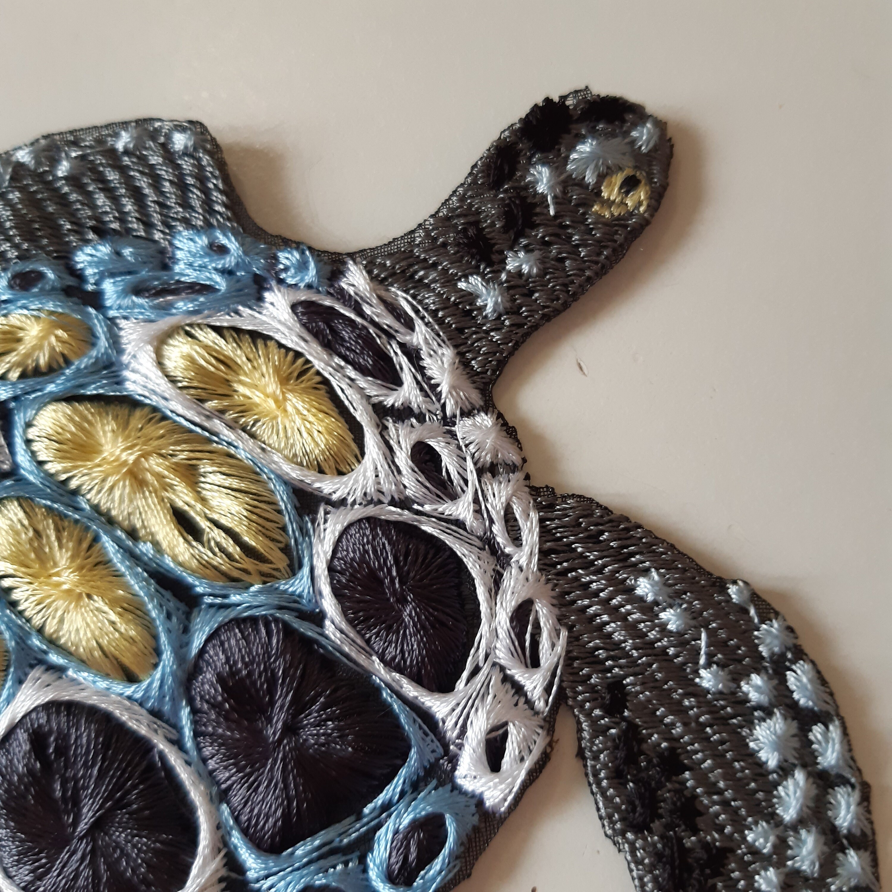 Moks422 Sea Turtle Turquoise Tortoise Embroidered Patch Big | Etsy