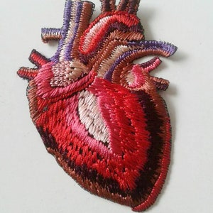Moks152(p) Heart Patch - Anatomical Heart Patch Embroidered - Etsy