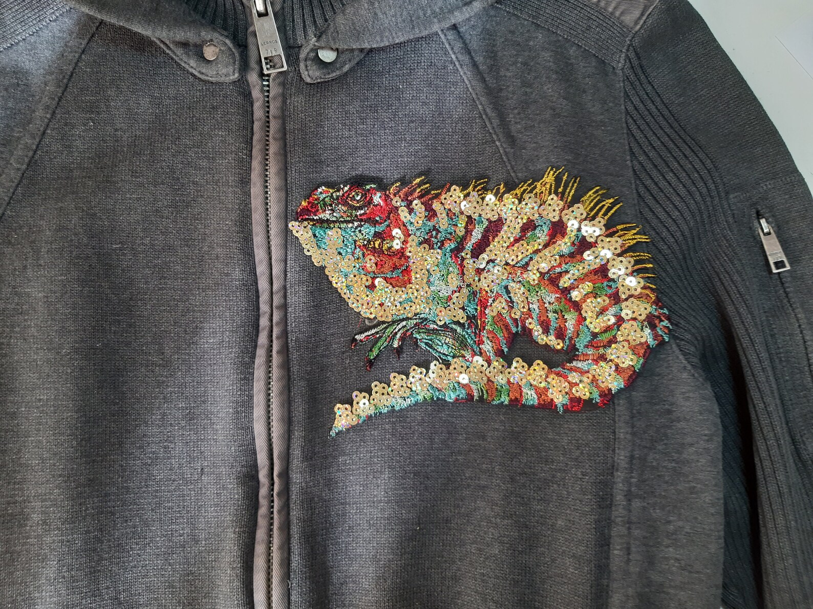 Moks300(p) Iguana Embroidered Patch, Animal Patch - Etsy