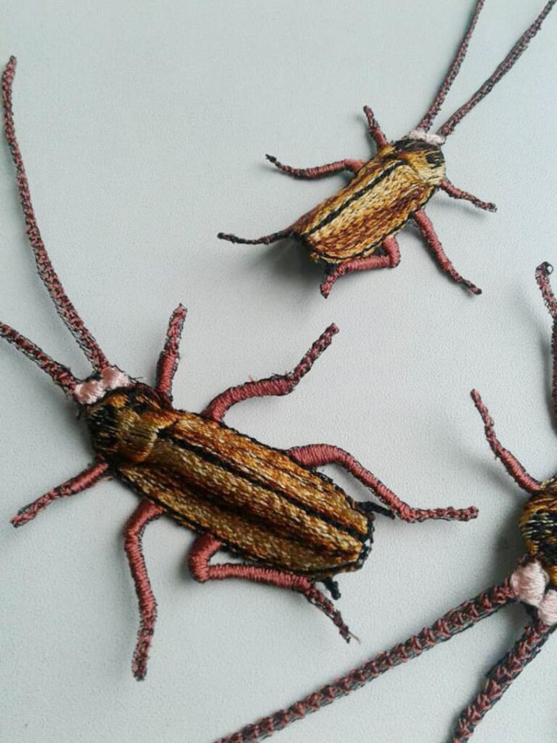 Moks118(p) Set 3 Pieces American Cockroaches Patch - Embroidered Patch ...