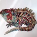Moks299(p) Iguana Large Patch Embroidered Patch Fashion Patch - Etsy