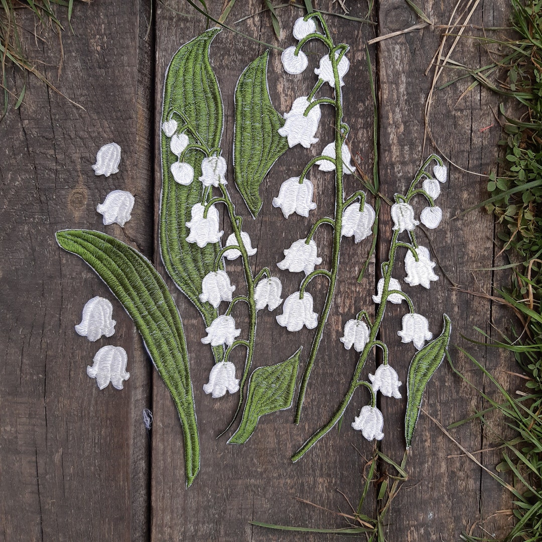 Moks605 Lily of the Valley Set Flower Patch, Wild Flower Embroidery ...