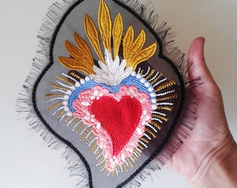 Sacred Heart Patch | Etsy