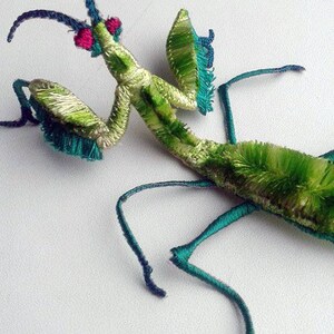Moks20(p) Velvet Mantis Insect Embroidery Patch - Etsy