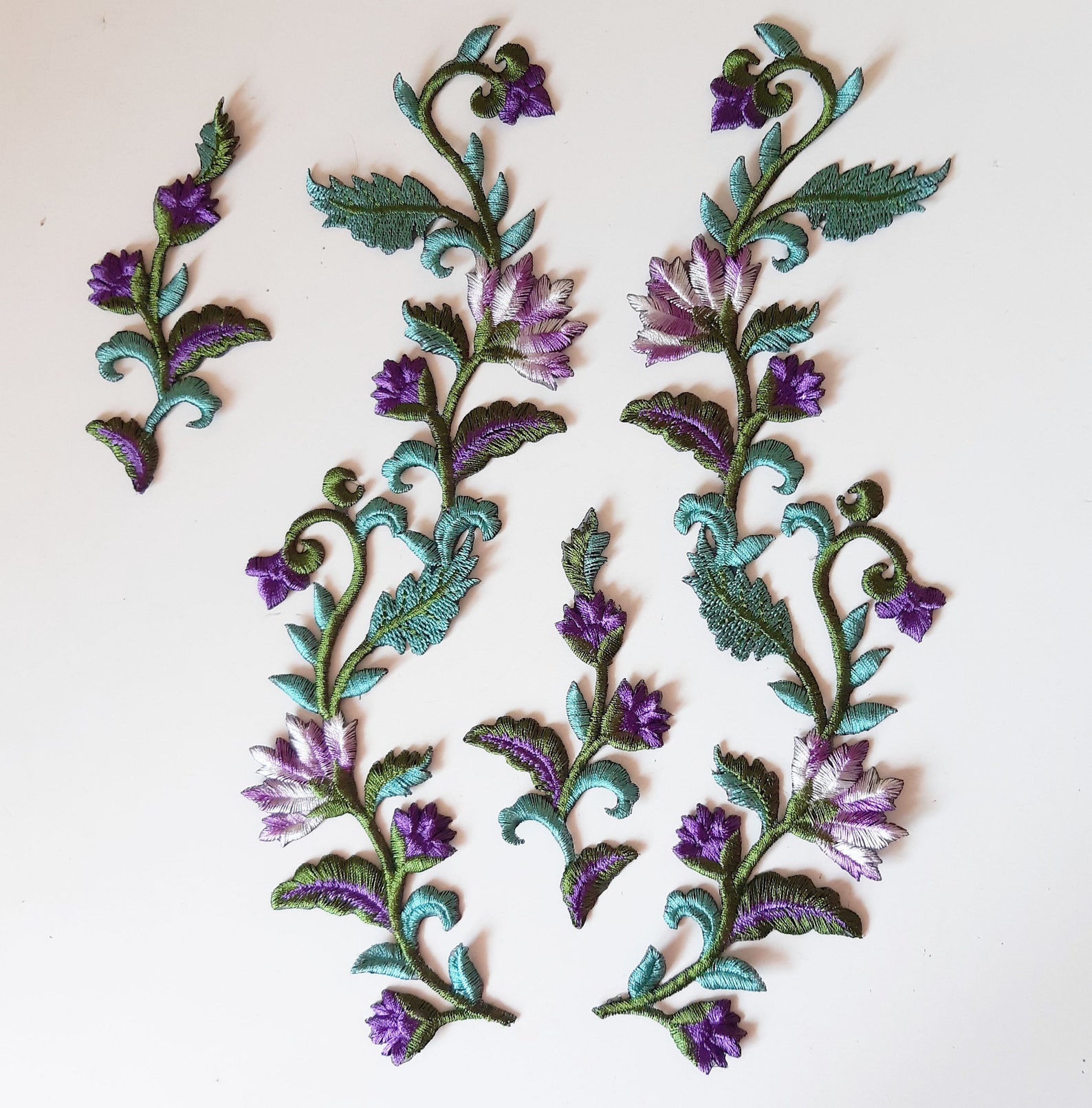 Moks372p Thistle Embroidery Patch Set National Flower of | Etsy