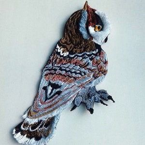 Moks105(p) Owl Bird Embroidered Patch - Etsy