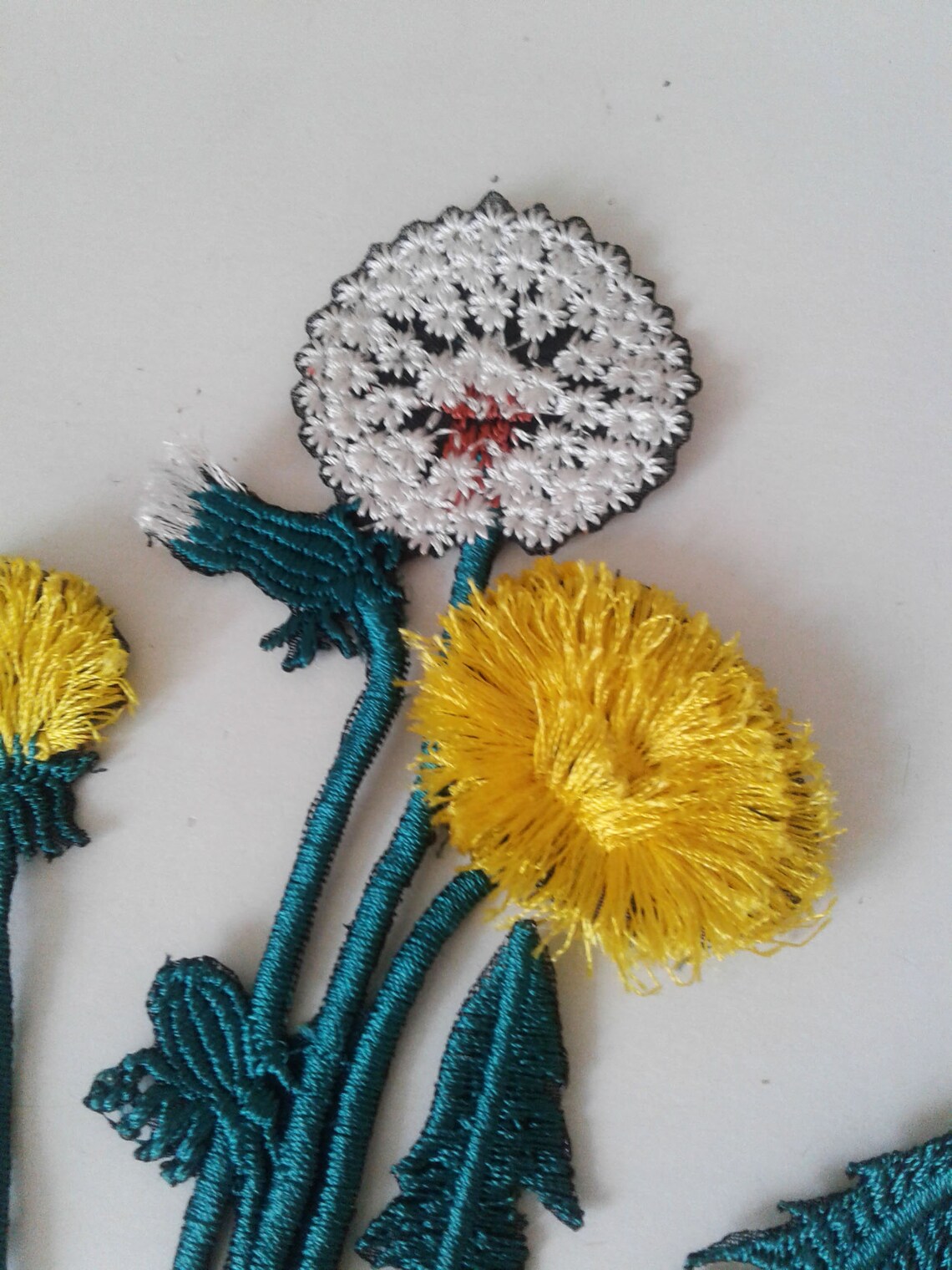 Moks256p Dandelion Embroidered Patch Flower Patch - Etsy