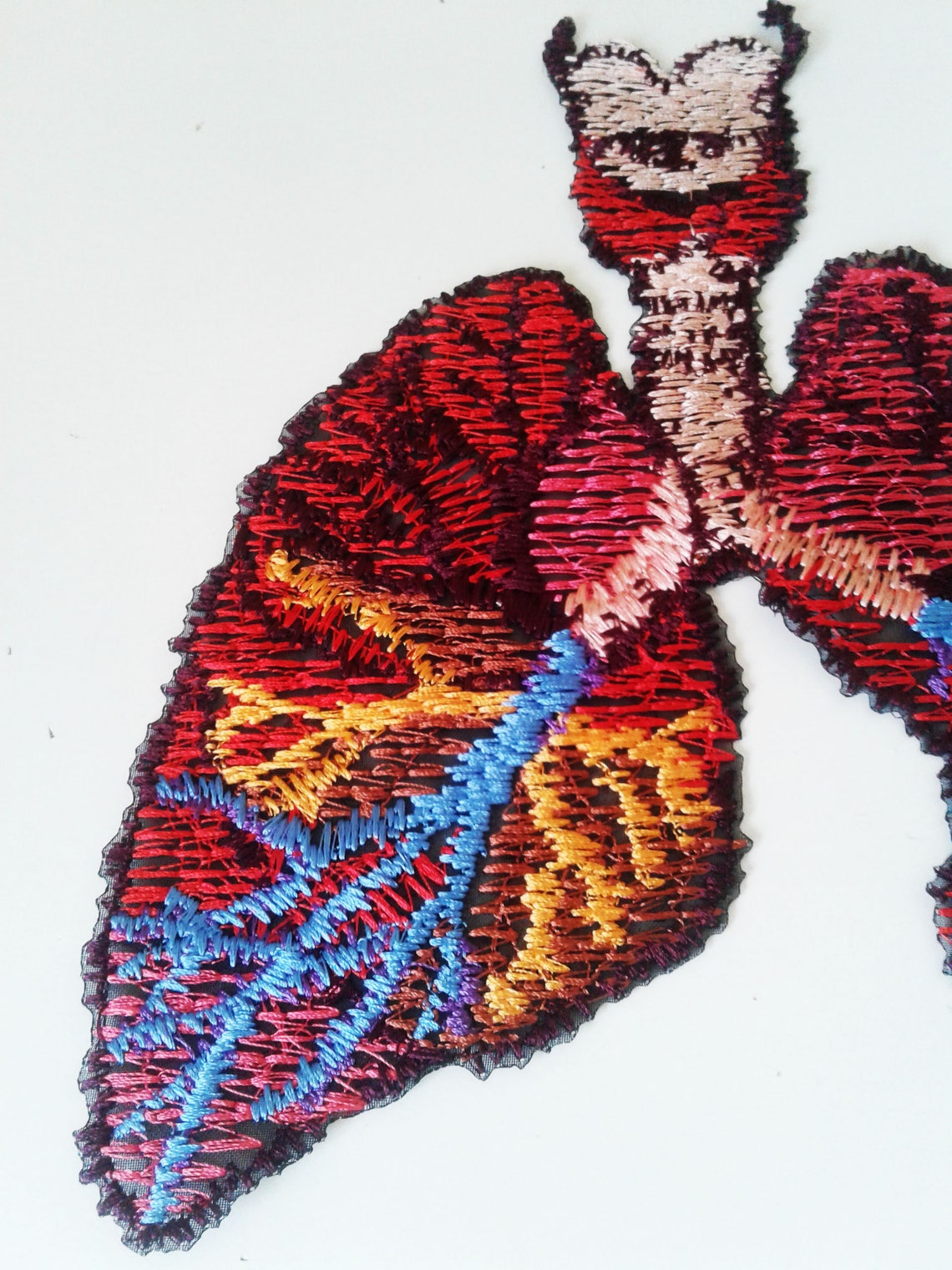 Moks190p Lungs Embroidered Patch Human Organs Patch - Etsy