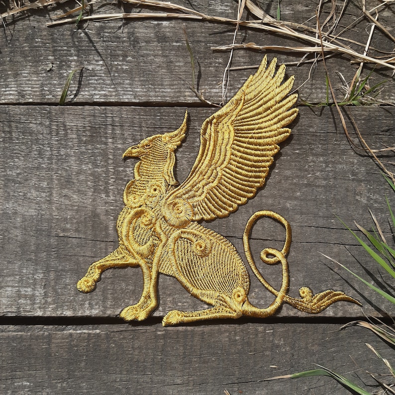 Moks525 Griffin Large Patch Mythological Сreature Heraldry - Etsy