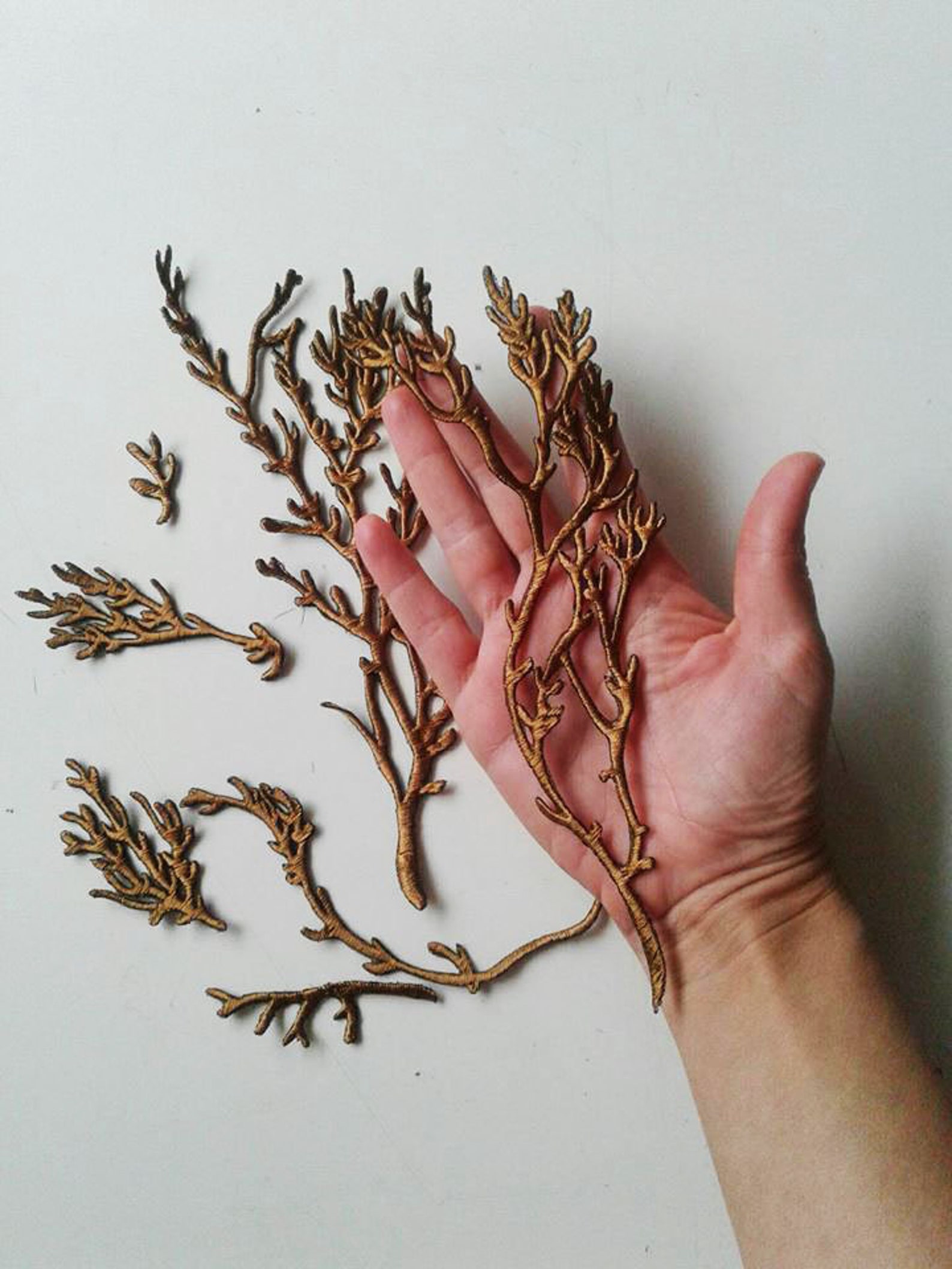 Moks158p Set Tree Branch Embroidered Patch - Etsy