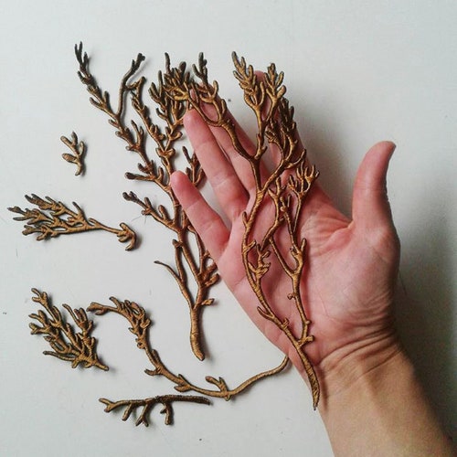 Moks158p Set Tree Branch Embroidered Patch - Etsy