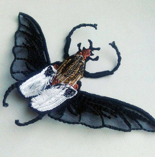 Moks62p Beetle Goliath Insect Embroidered Patch | Etsy