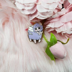 Purple Alpaca Enamel Pin, Alpaca Accessory, Cute Sheep Pin, Baby Lamb ...