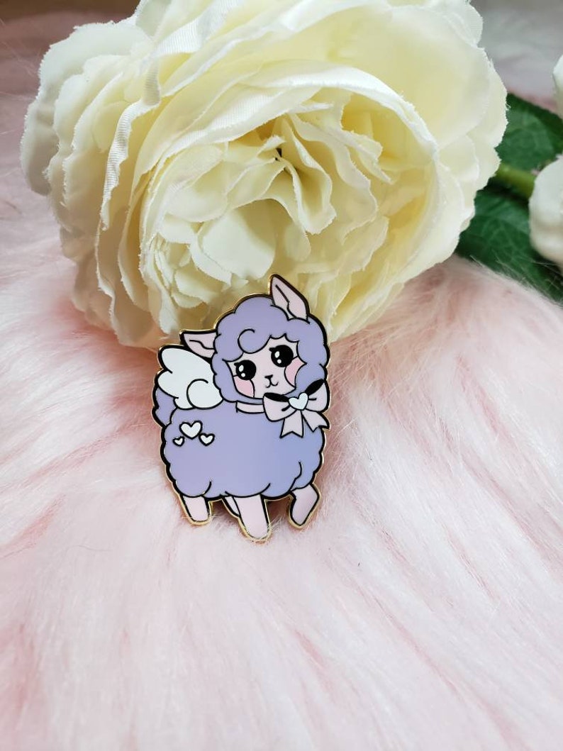 Purple Alpaca Enamel Pin Alpaca Accessory Cute Sheep Pin - Etsy