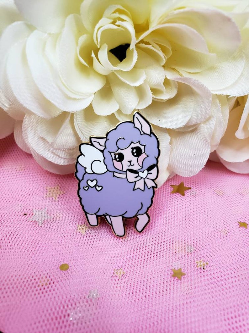 Purple Alpaca Enamel Pin Alpaca Accessory Cute Sheep Pin - Etsy