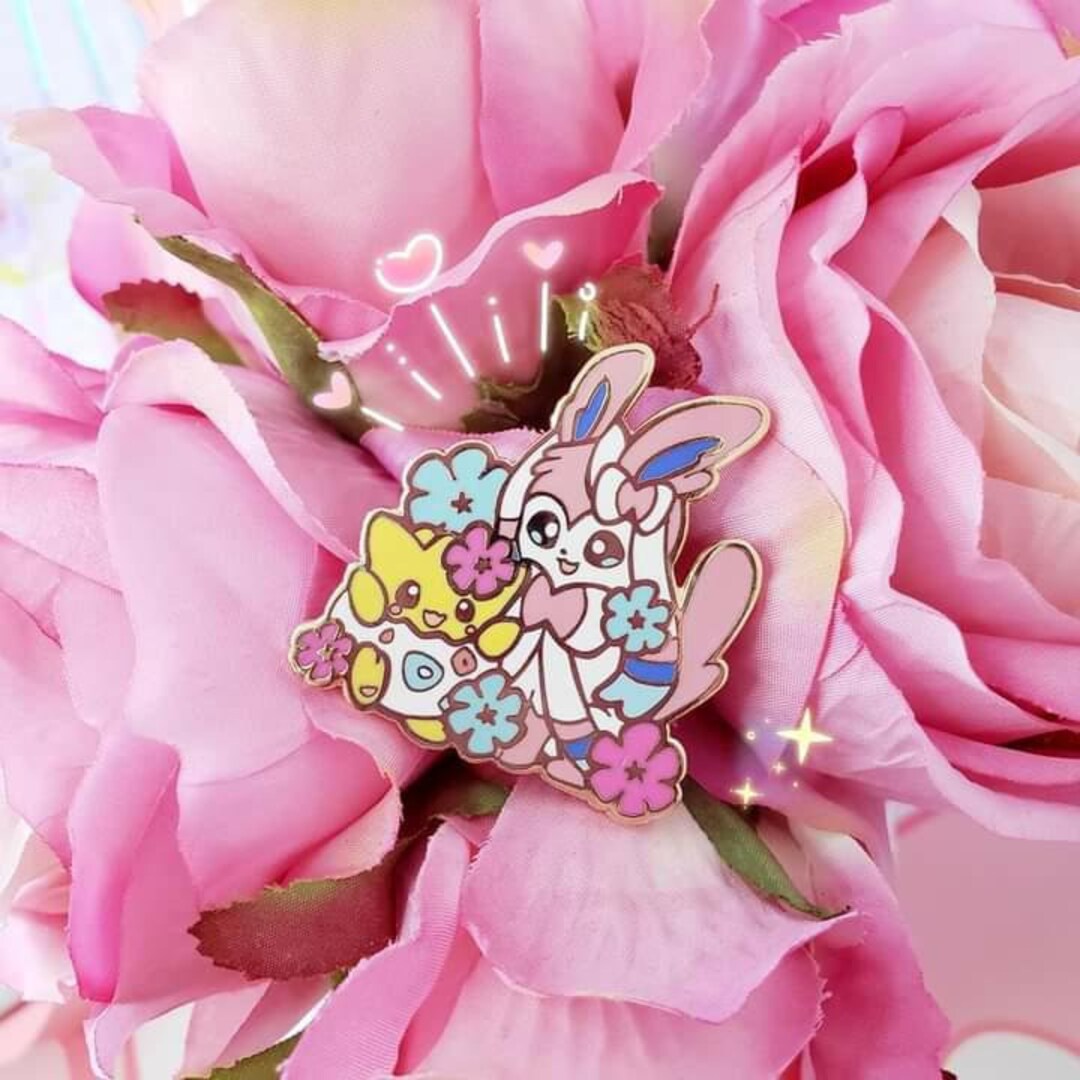 Kawaii Chick and Bunny Pin, Cute Rabbit and Baby Chick, Hard Enamel Pin ...