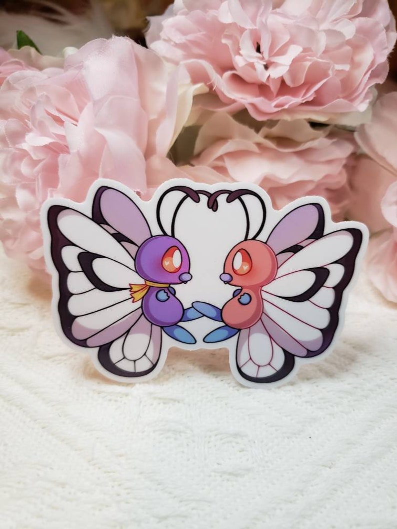 Butterfly Sticker Cartoon Butterfly Anime Butterflies - Etsy