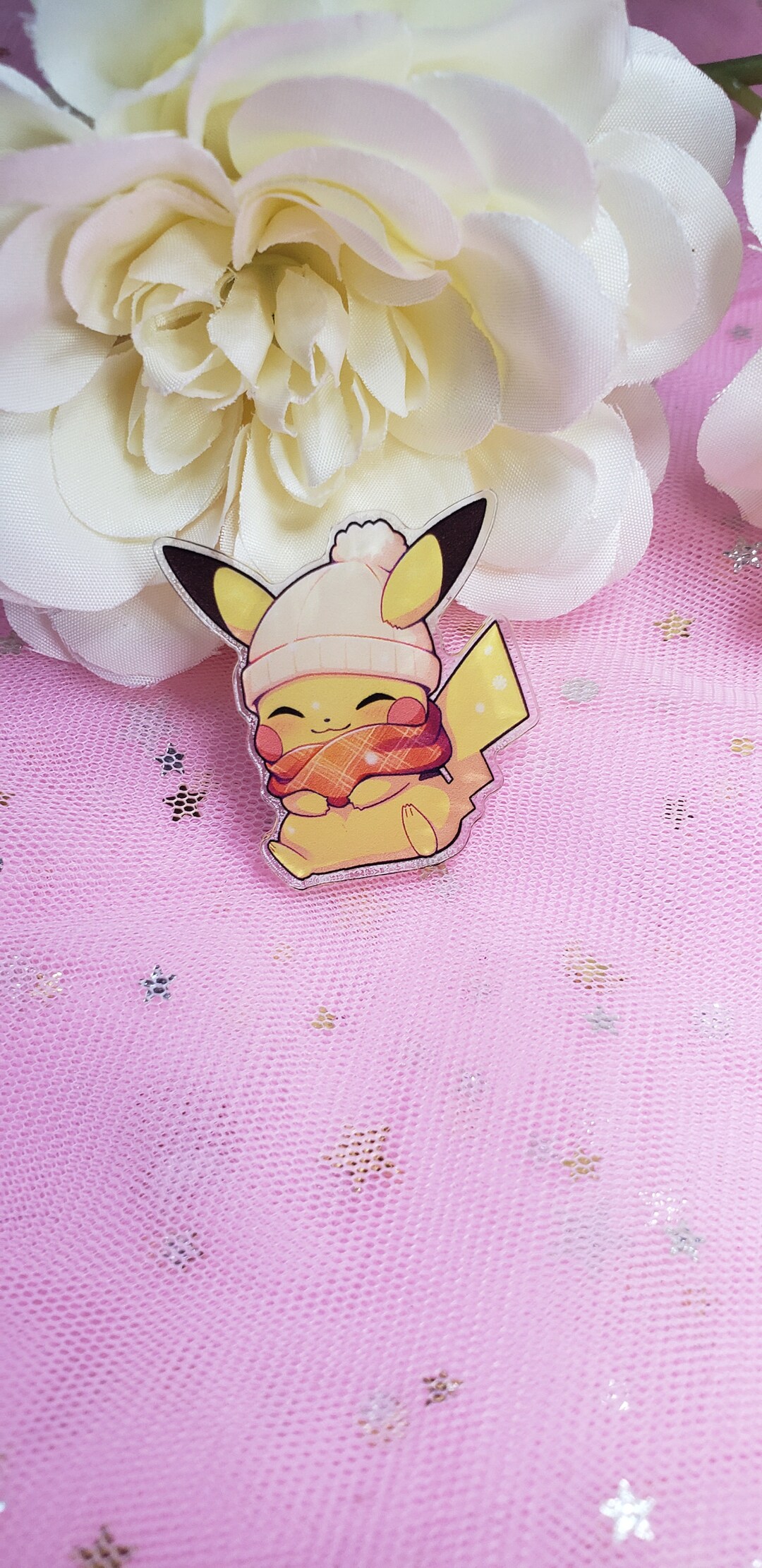 Cute Electric Mouse Acrylic Pin, Yellow Mouse Pin, Rodent Tie Pin ...