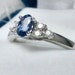 The Yes Ring. Montana Yogo Sapphire and Diamonds in 14K White Gold ...