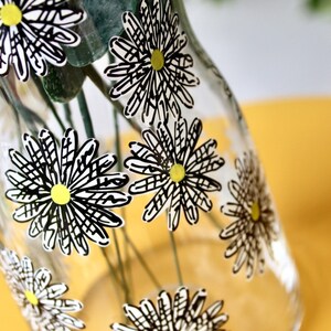Daisy Hand Painted Glass Vase for the Home - Etsy UK