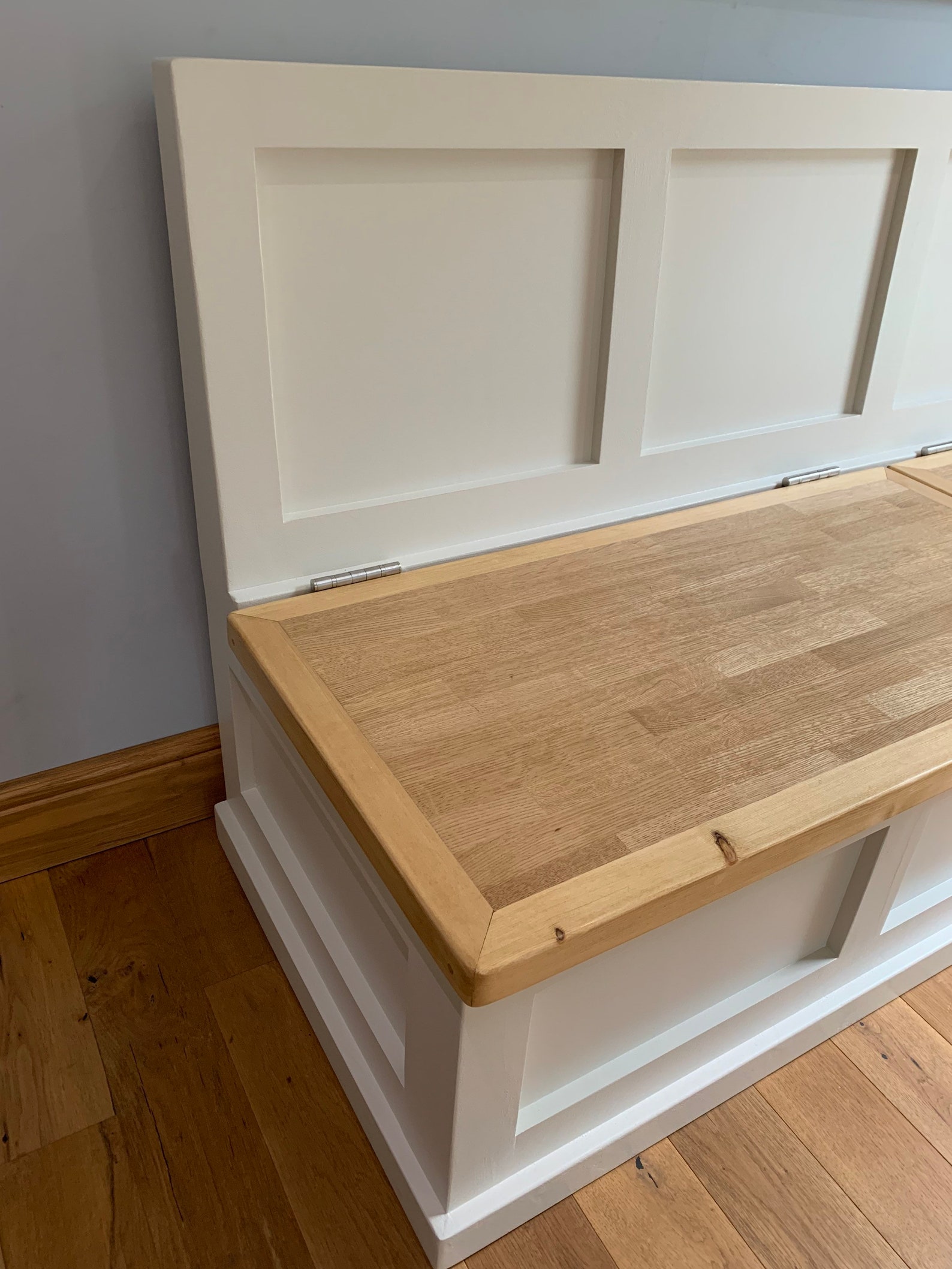 Angled Back Oak Topped Banquette Seating With Large Oak Table - Etsy