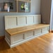 Angled Back Oak Topped Banquette Seating With Large Oak Table - Etsy