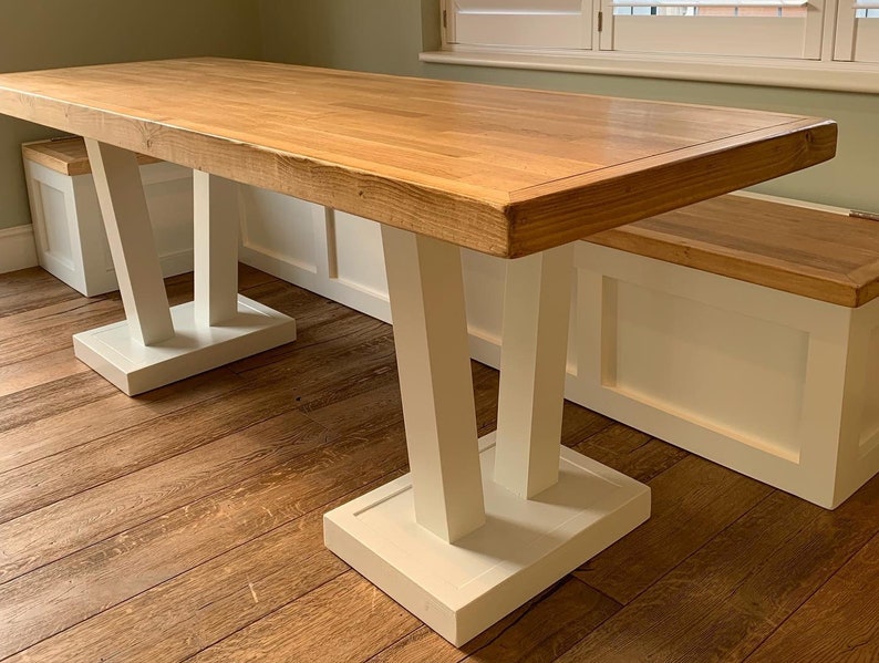 Banquette Modern Monks Bench Seating Farrow and Ball Double V Shaped ...