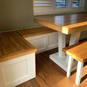 Banquette Modern Monks Bench Seating Farrow and Ball Double V Shaped ...