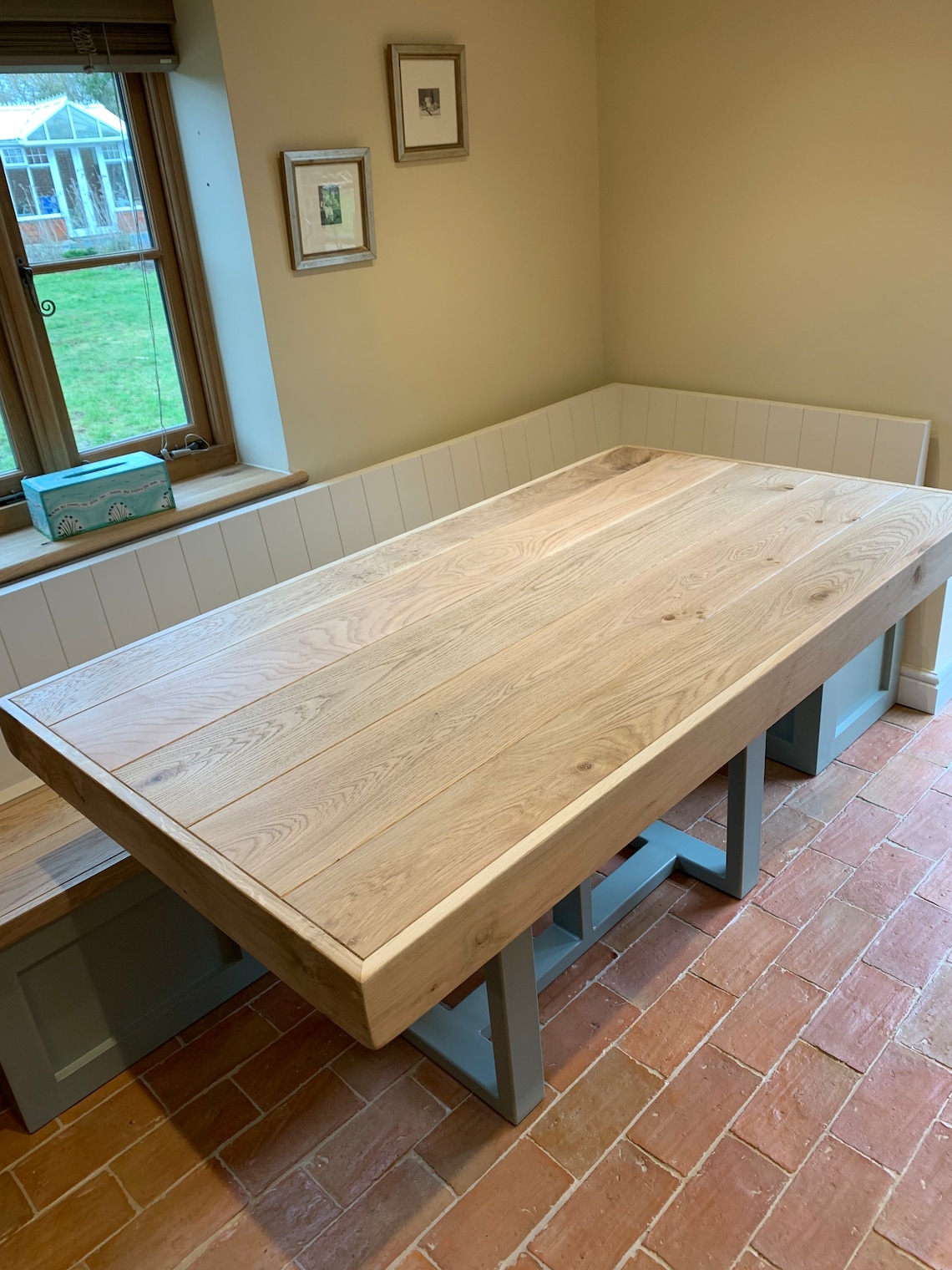 Banquette Seating Kitchen Dining Seating and Industrial Table Bench Set ...